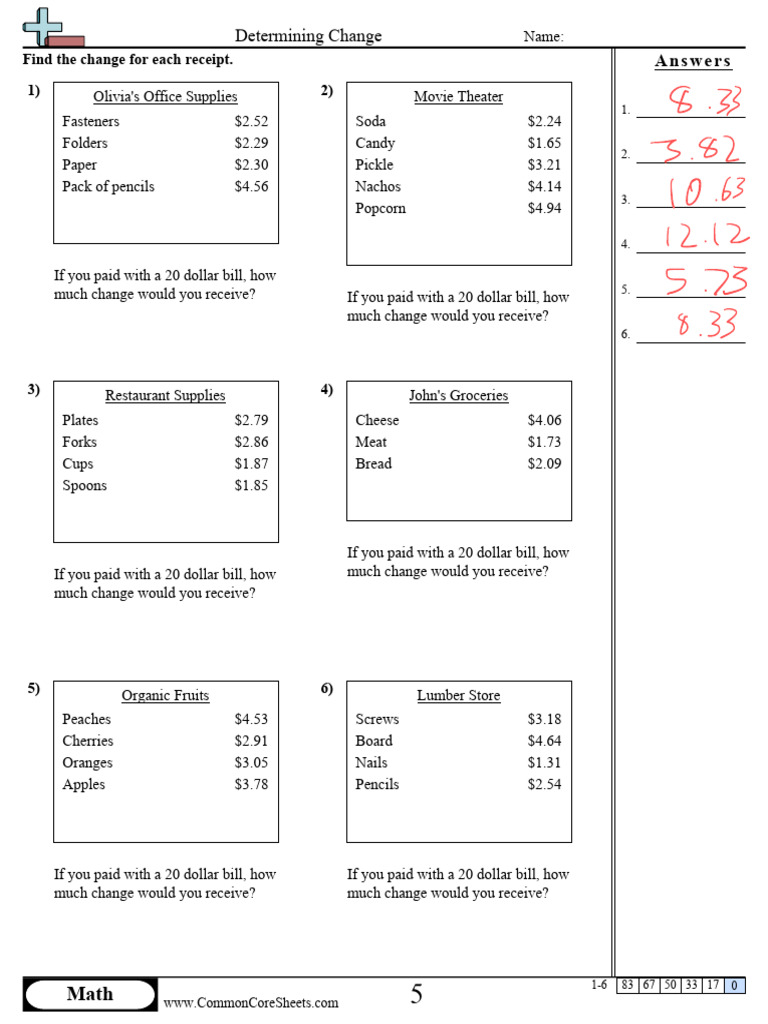Edited - Determining Change-5 | PDF | Foods | Cuisine