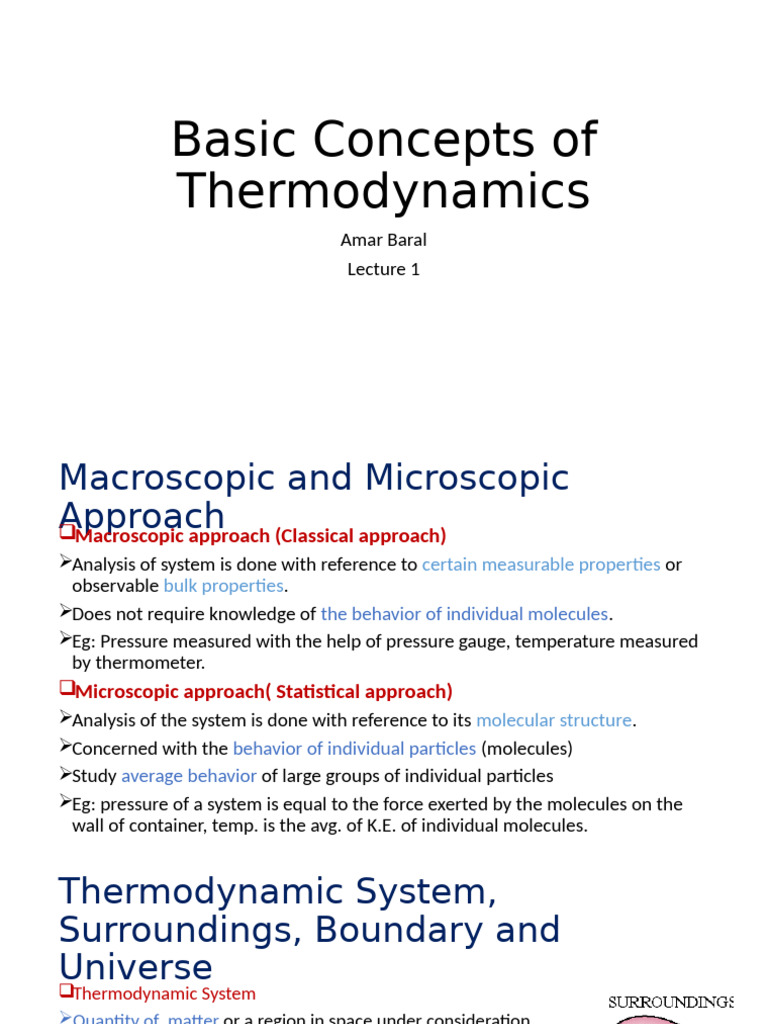 Basic Concepts of Thermodynamics | PDF | Thermodynamics | Thermodynamic Equilibrium