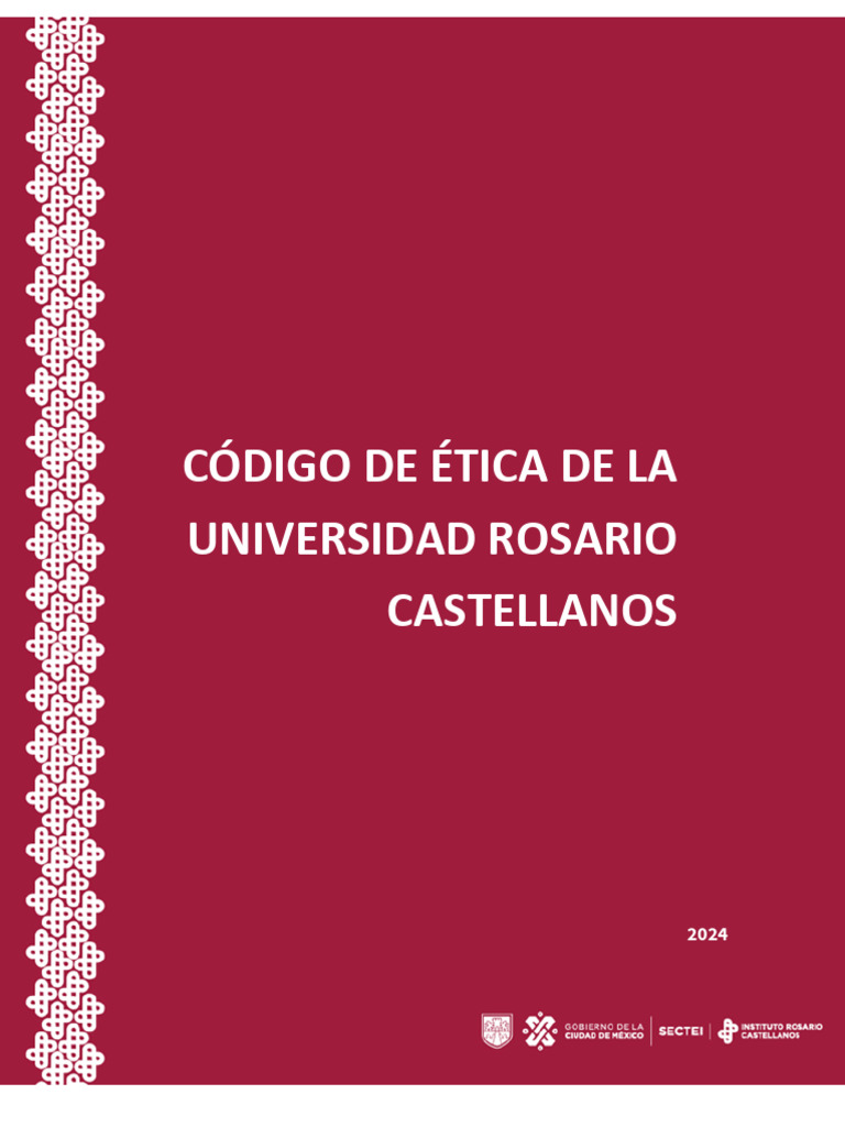 Código de Ética URC 2024 | PDF | Igualdad social | Discriminación