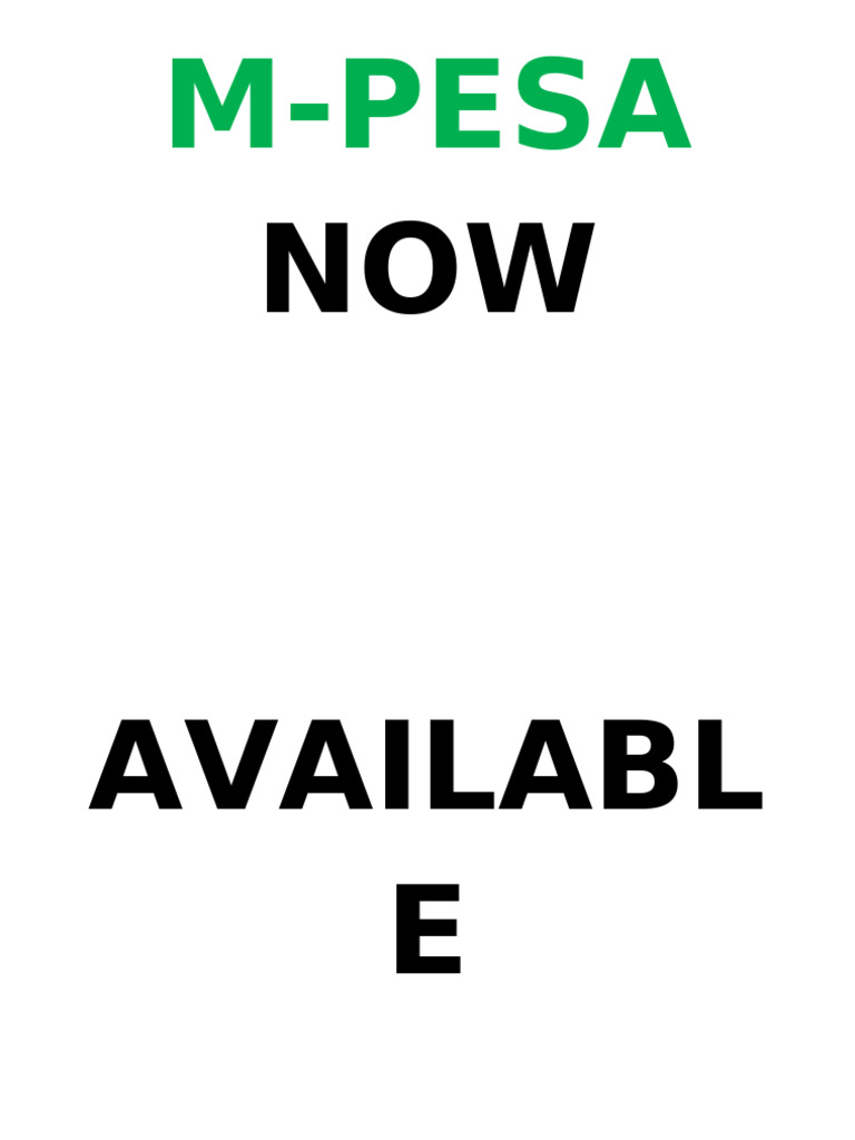Mpesa | PDF