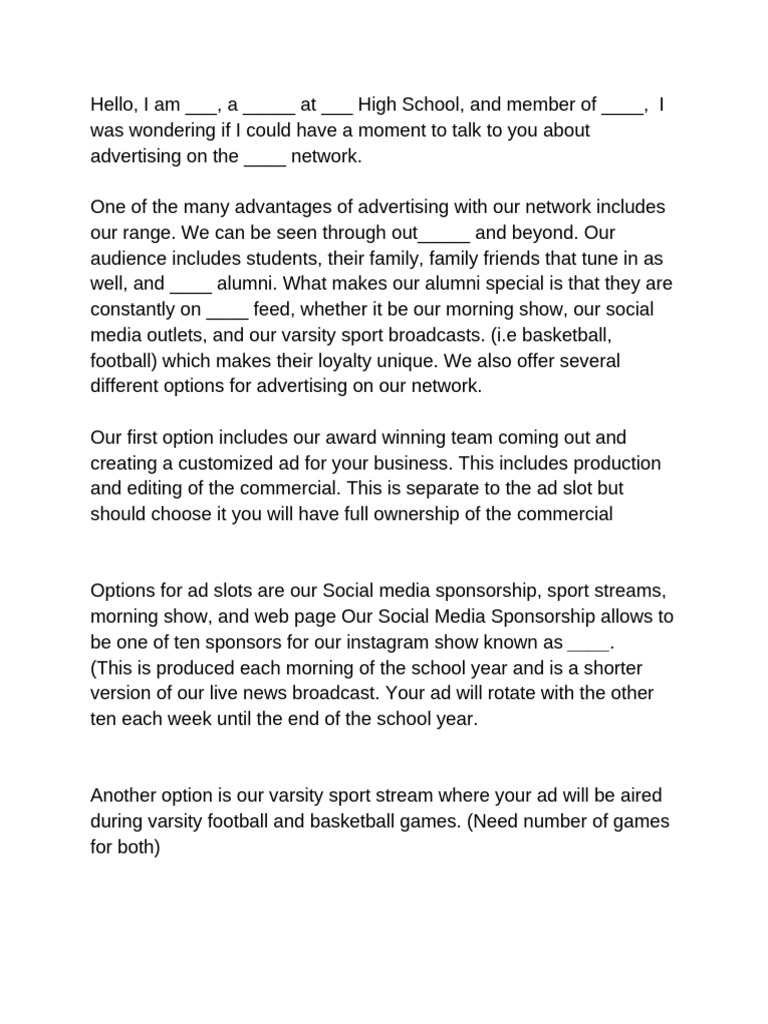 Ad Draft | PDF