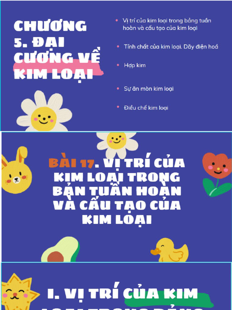 Bai 17 Vi Tri Cua Kim Loai Trong Bang Tuan Hoan Va Cau Tao Cua Kim Loai ...