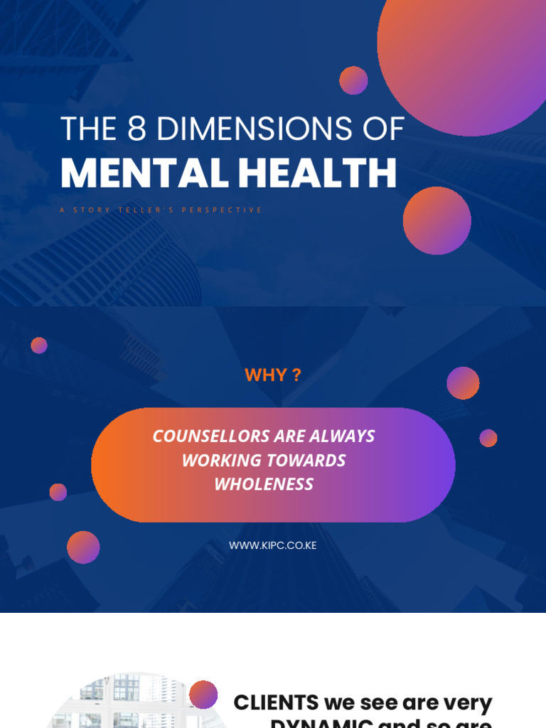 Understanding 8 Dimensions of Mental Health | PDF | Experience ...