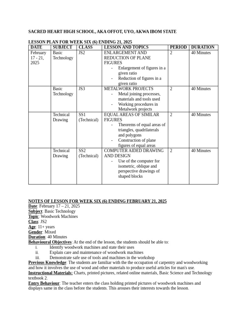 Fourth week 2nd Term SHHS | PDF | Circle | Drill