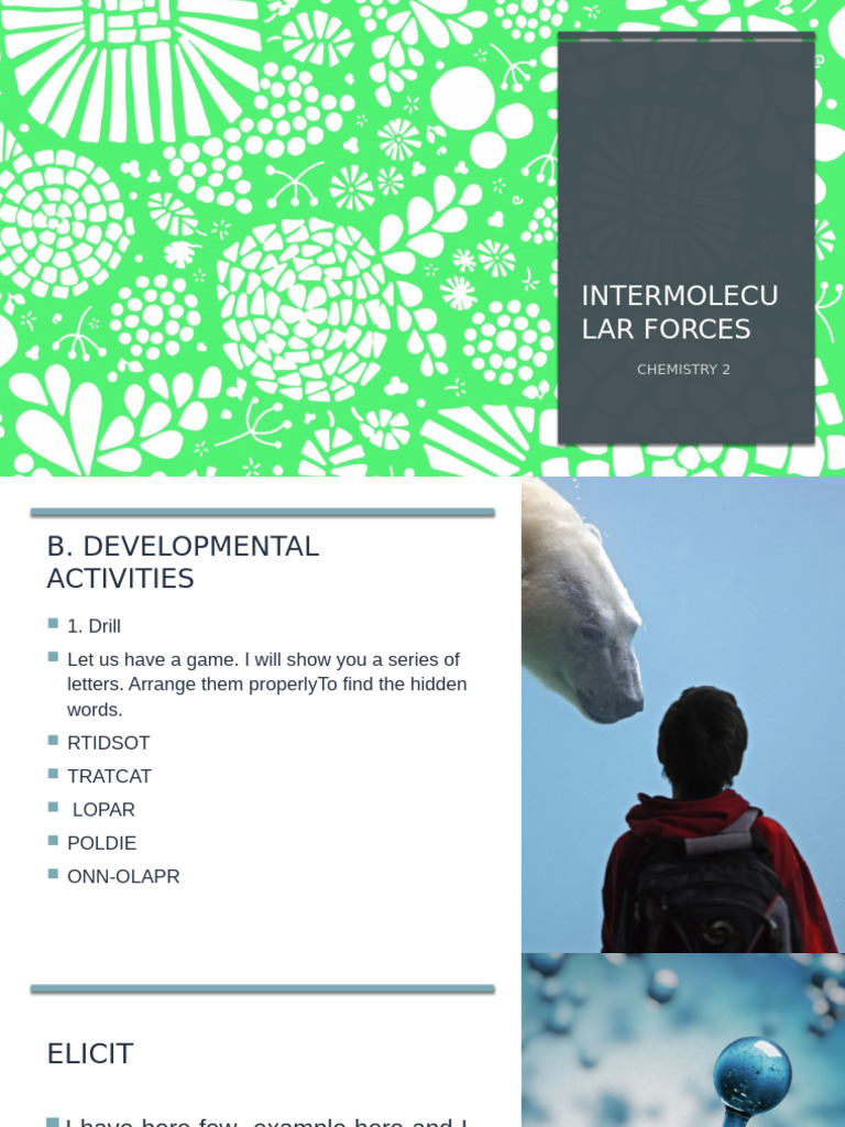 Intermolecular Forces in Chemistry Activities | PDF