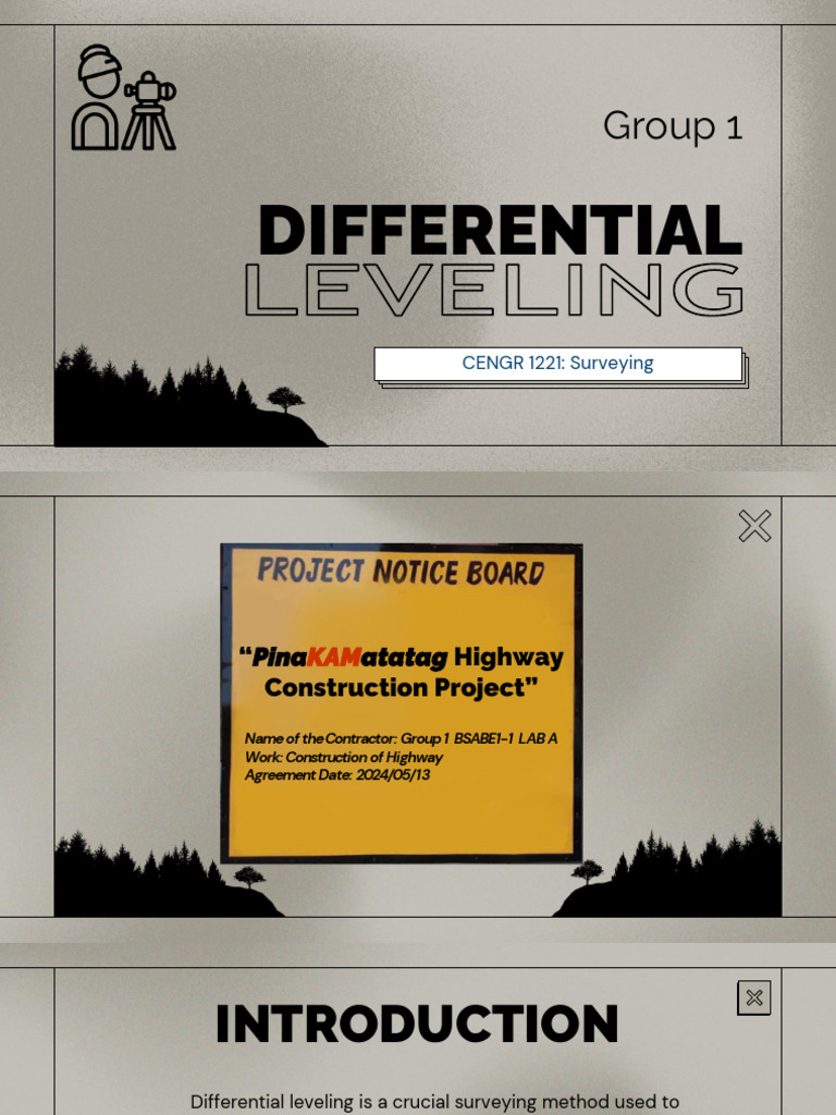 Differential Leveling Gr1 LAB - A | PDF | Surveying | Geographical Technology