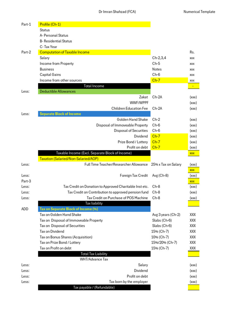 Tax Computation Guide for Individuals | PDF | Taxes | Capital Gains Tax