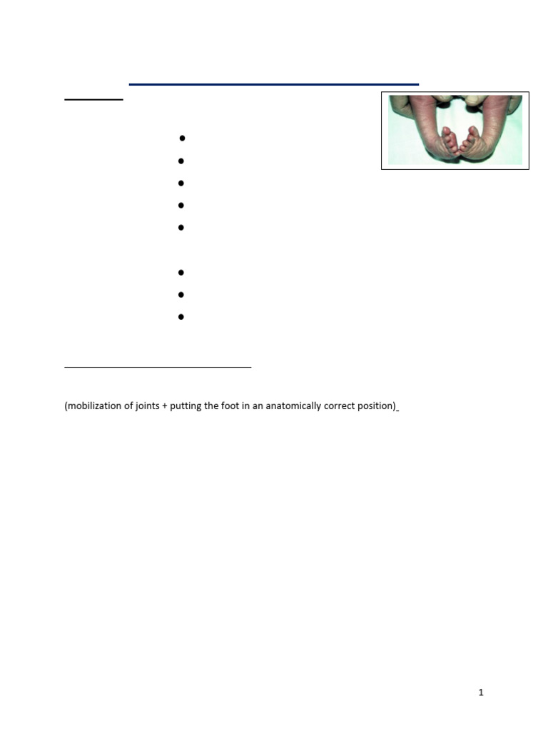 Treatment of Congenital Clubfoot | PDF | Foot | Ankle