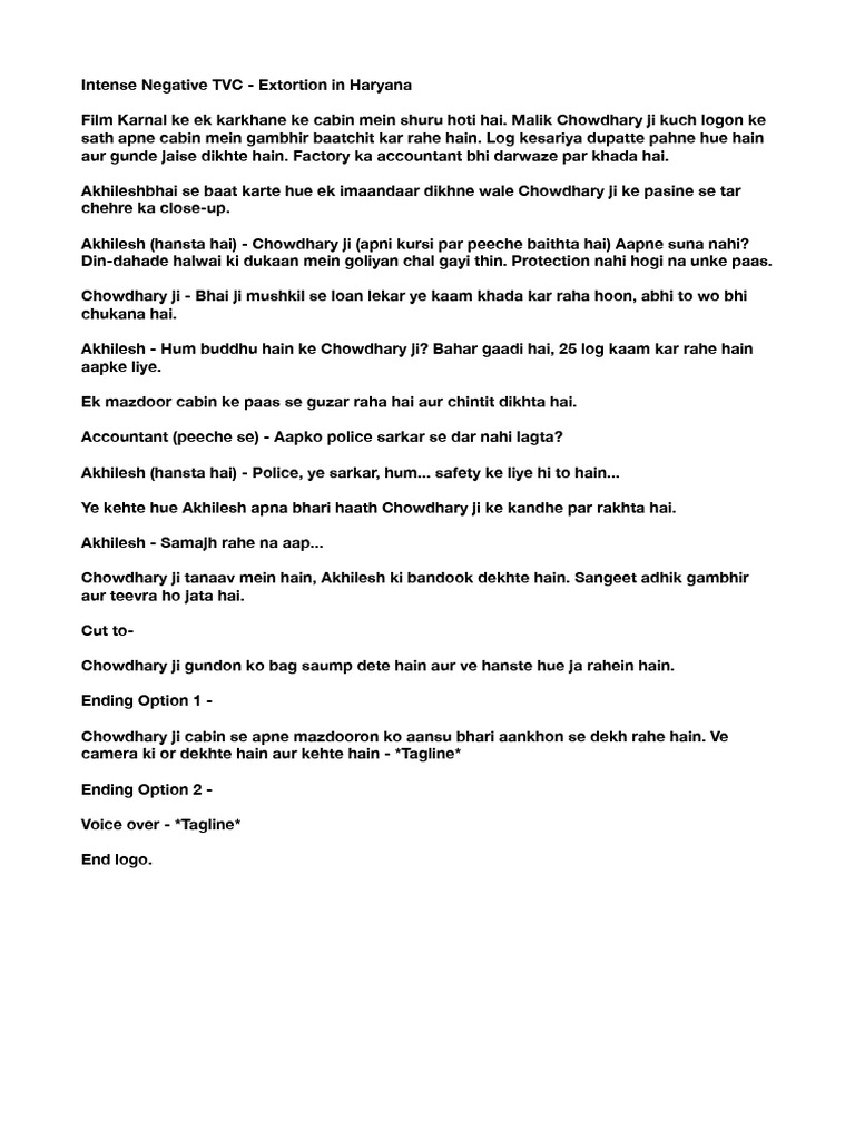 Haath Badlega Halaath - Extortion | PDF