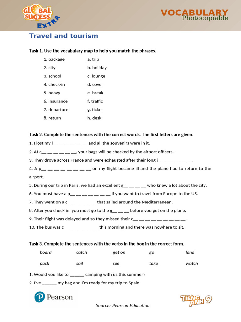 GS9 Unit 8 Extra - Vocabulary | PDF