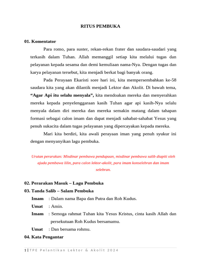 TPE Lektor Akolit 2024 | PDF