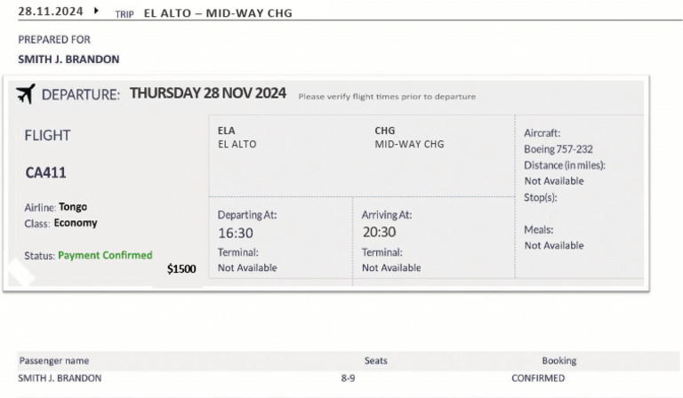 Flight Confirmation Ti PDF | PDF