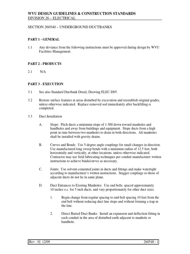 Concrete Duct Bank Pipe Encasement Detail | PDF | Duct (Flow) | Concrete
