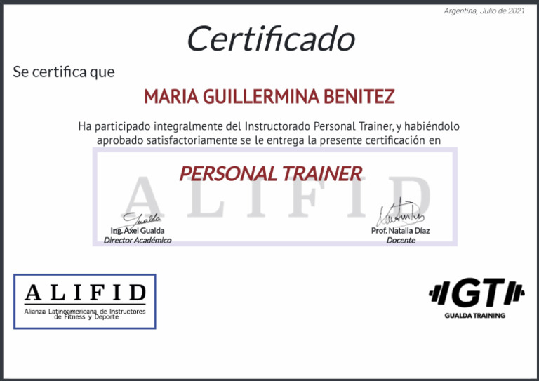 PERSONAL TRAINER | PDF