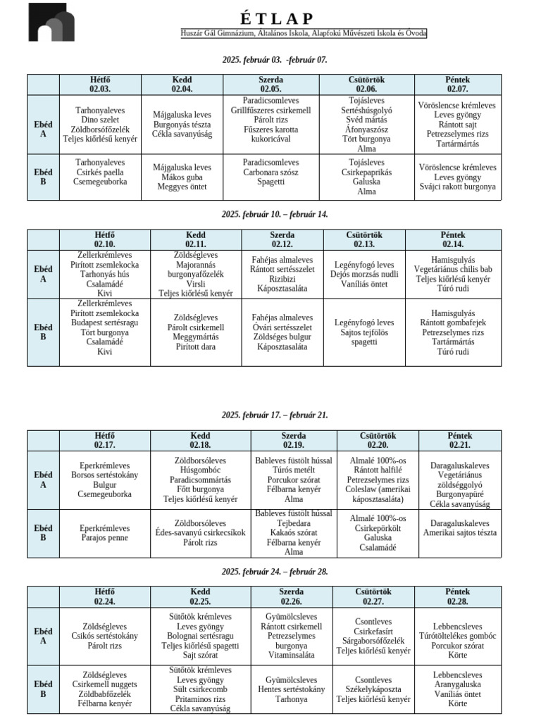 Ã - TLAP 2025. FebruÃ¡r | PDF