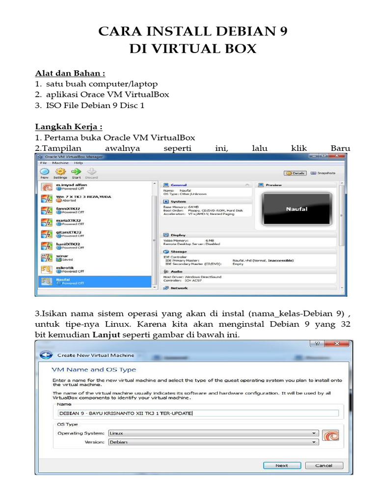 Cara Install Debian 9 Di Virtual Box | PDF