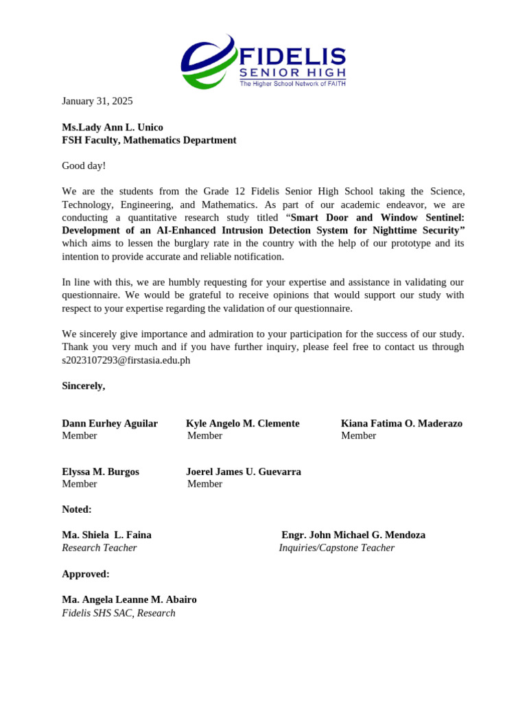 Miss Lady-Letter To Validator | PDF