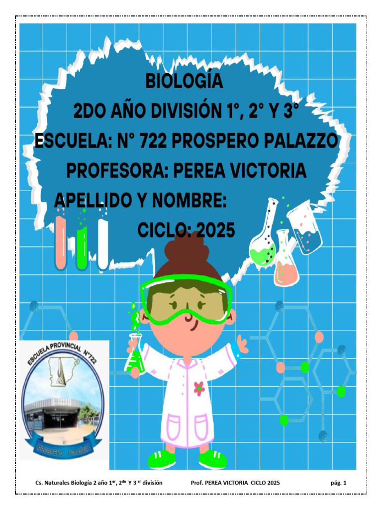 Guía De Biología 2 Año 2025 Pdf Biología Celular Membrana Celular