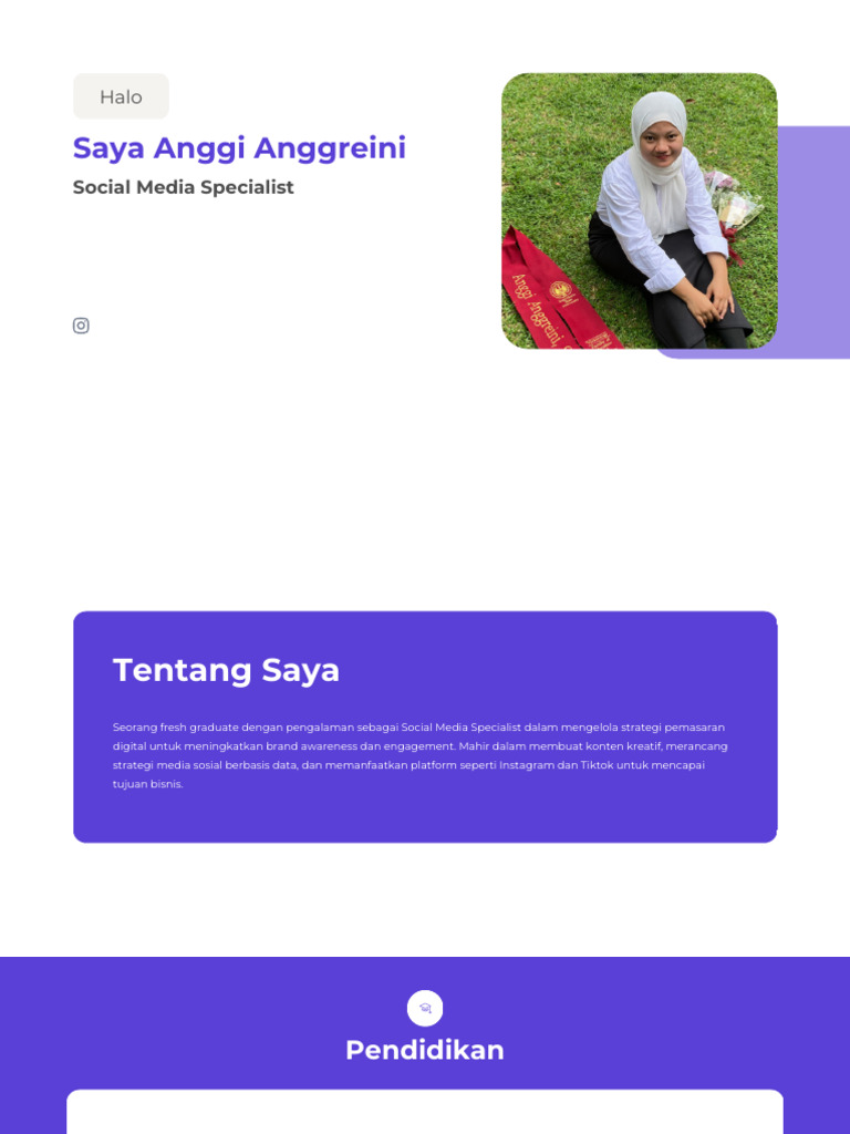 Portofolio Social Media_Anggi Anggreini | PDF
