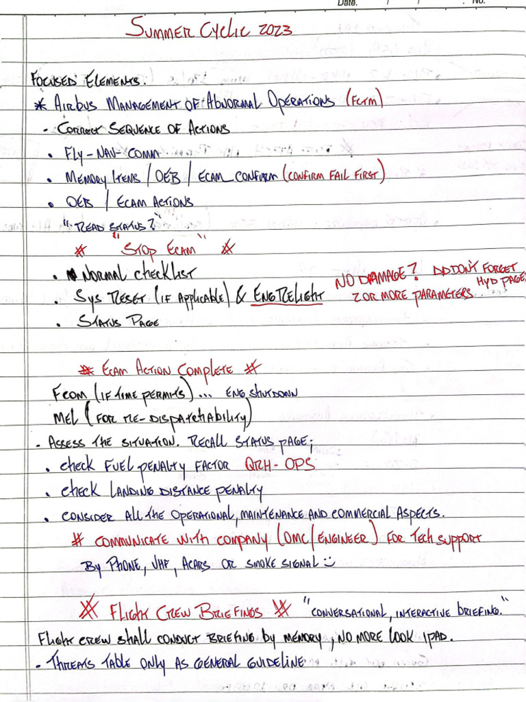 Summer 2023 Notes | PDF