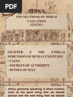 Chapter 1-The Ethical Dimension of Human Existence | PDF | Morality | Relativism