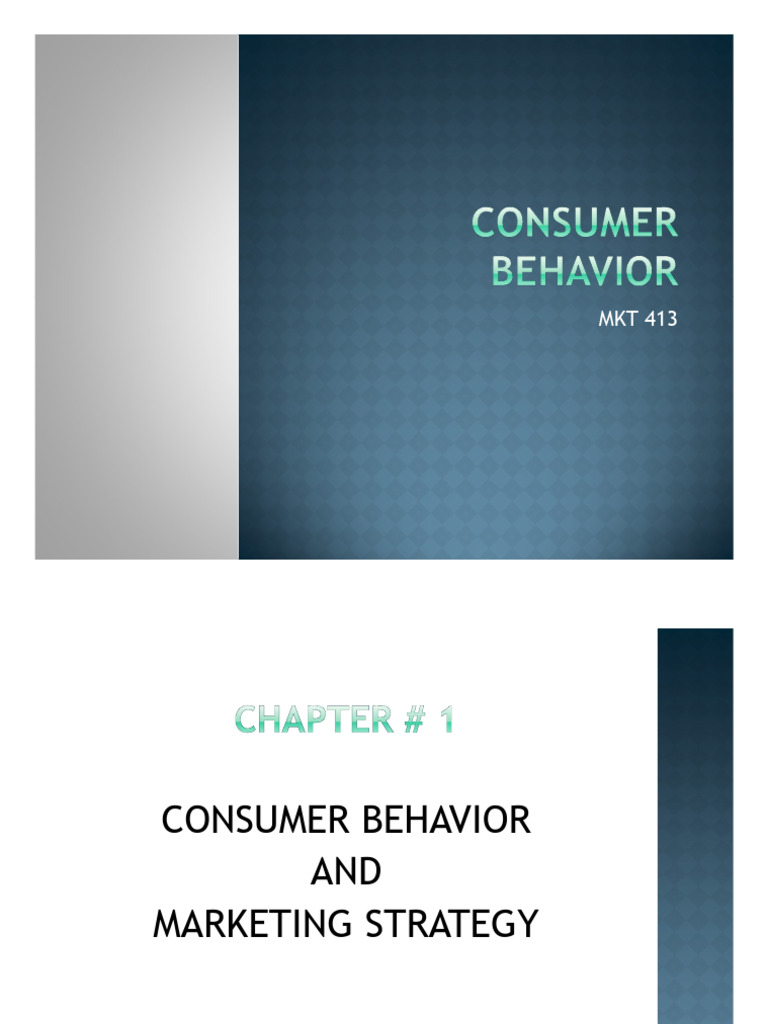 Consumer Behavior and Marketing Strategy | PDF