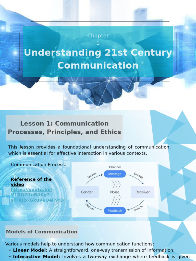 Chapter 1 Pcom Group 1 | PDF | Communication | Cognition