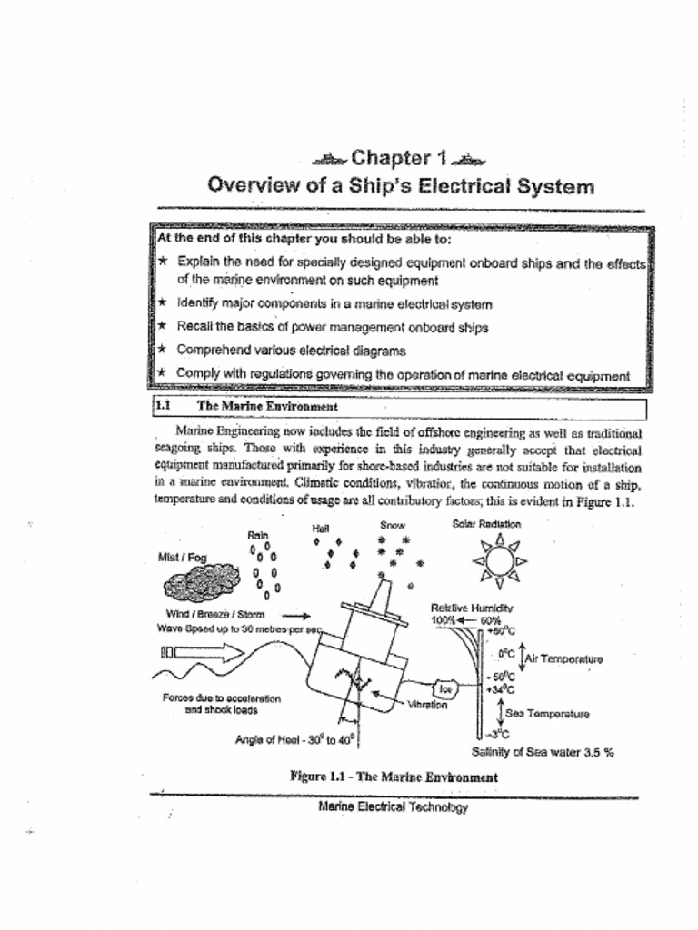 Chapter 1 - Overview of Ship - S Electrical System | PDF