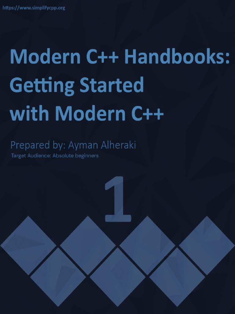 Book1 Getting Started With Modern Cpp Pdf C Object Oriented