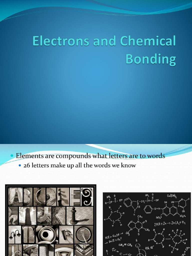 Electrons and Chemical Bonding (1) | PDF