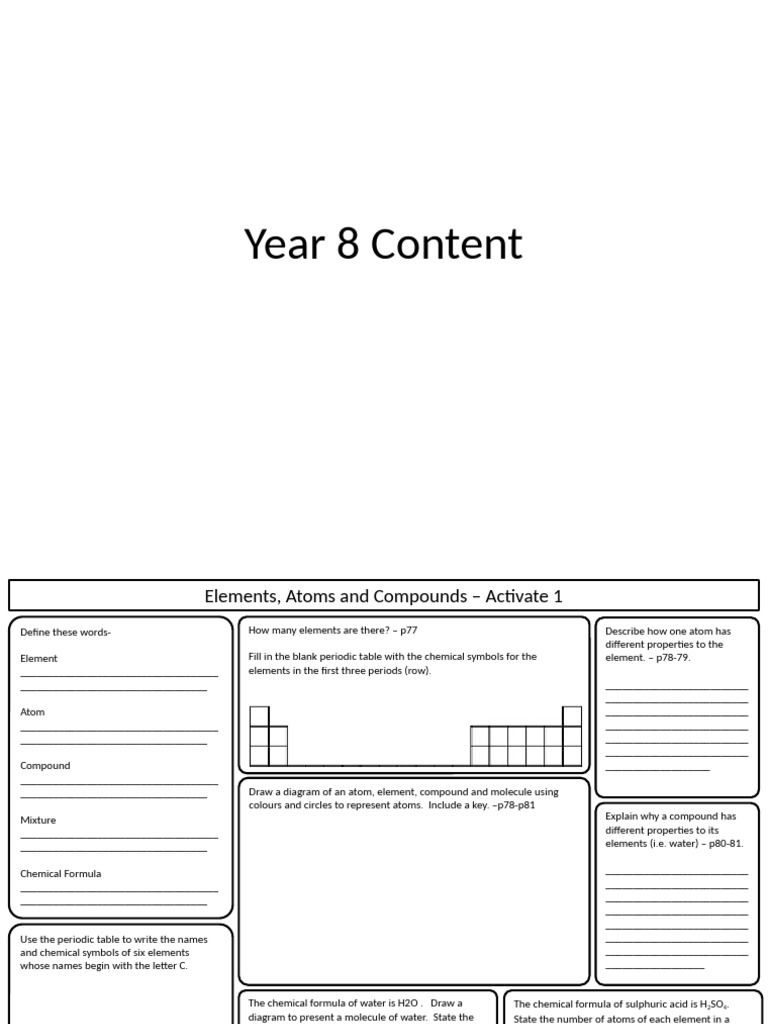 KS3 Revision Mats Year 8 November 2024 | PDF | Genetic Variation ...