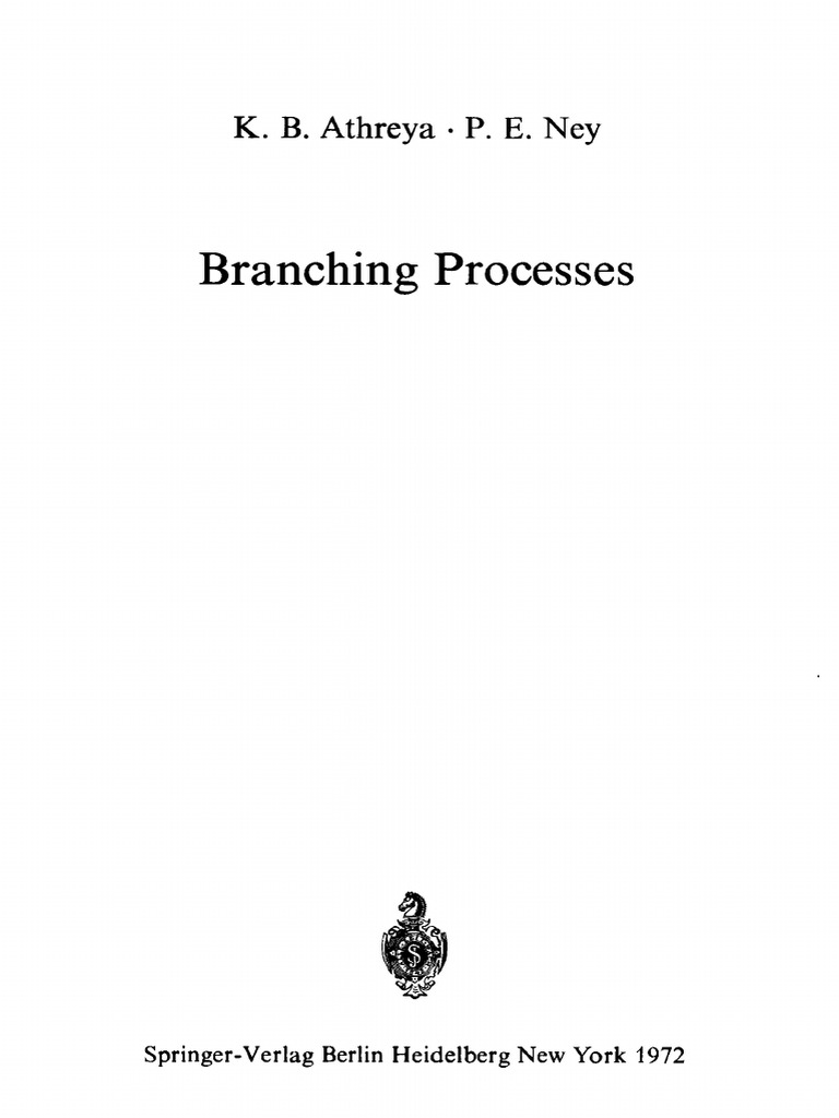 (Springer) Athreya, Ney - Branching Processes | PDF