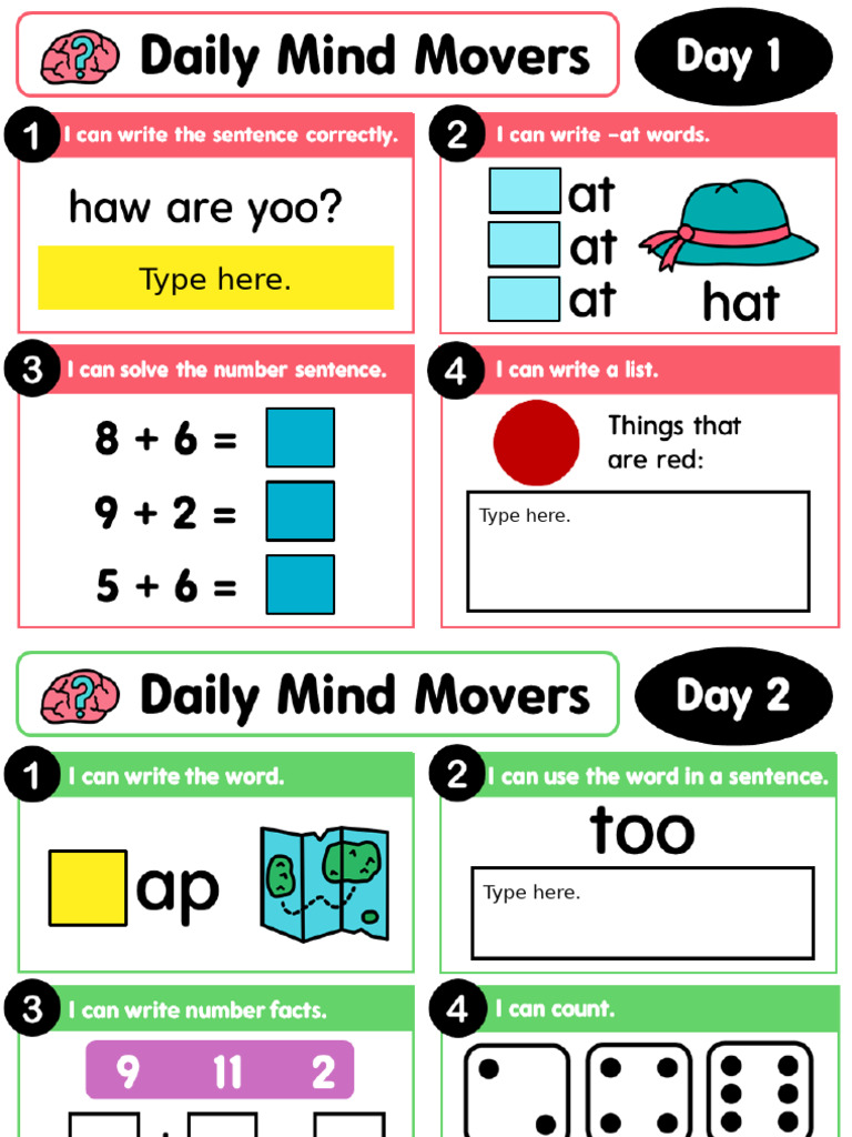 Daily Mind Movers - Part 1 | PDF