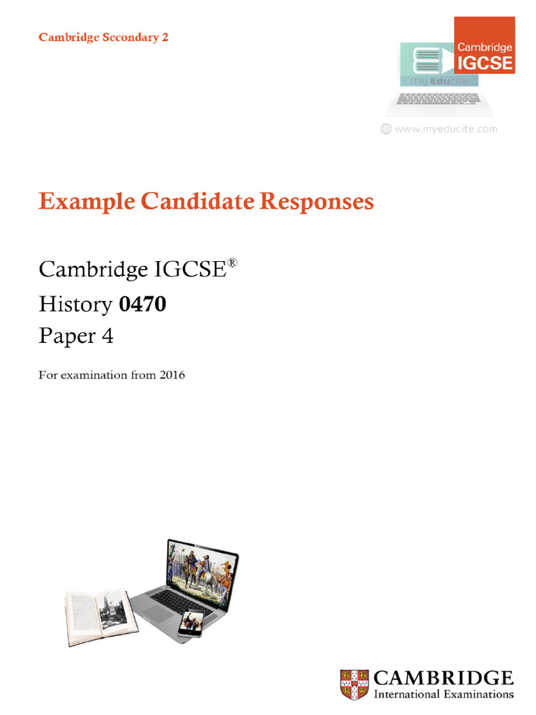 0470 Example Candidate Responses Paper 4 | PDF