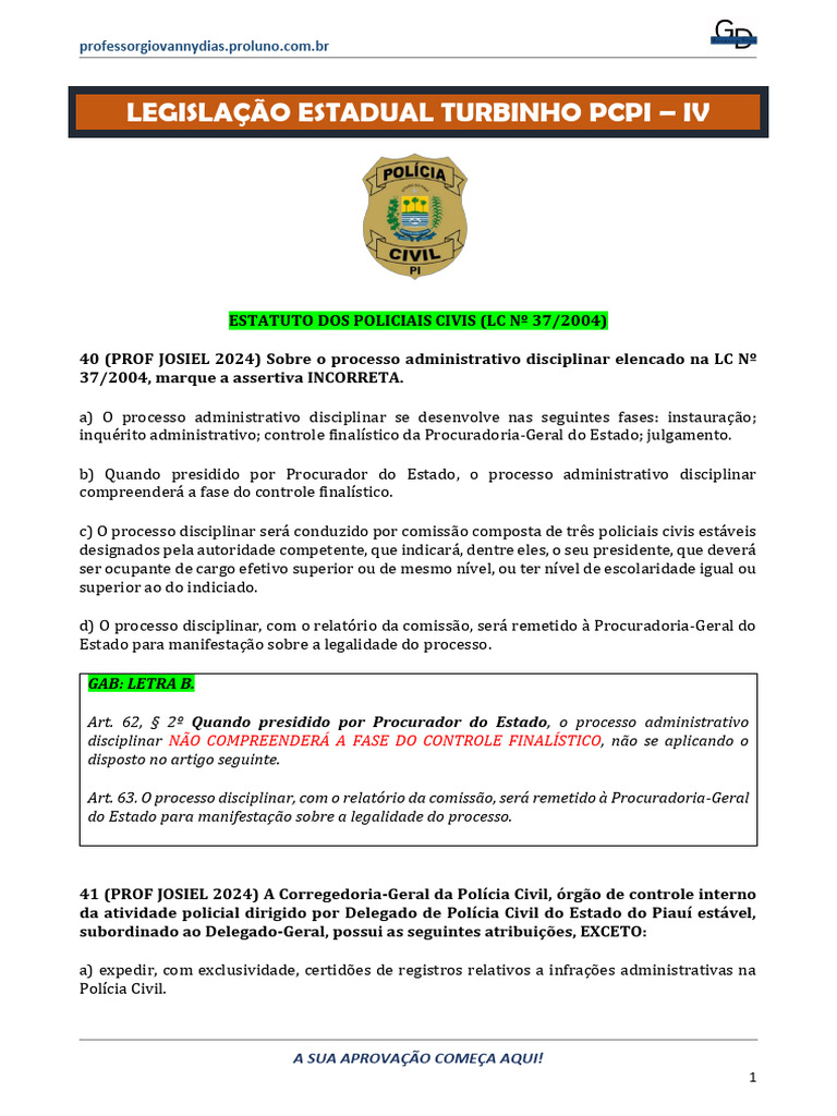 265867_20240526220505-AULA_04_TURBINHO_PCPI_ESTATUTO_DOS_SERVIDORES_M_ESTATUTO_PCPI | PDF ...