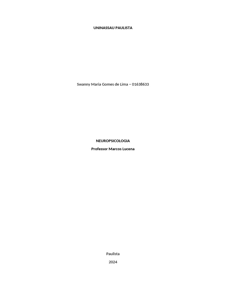 Laudo Psicológico de Randall Pearson | PDF | Ansiedade | Distúrbio mental
