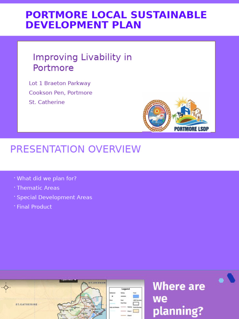 Portmore Local Sustainable Development Plan | PDF