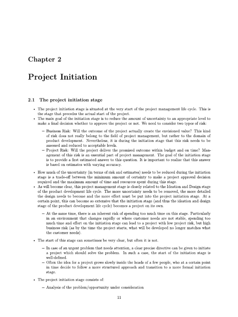 Project Initiation | PDF