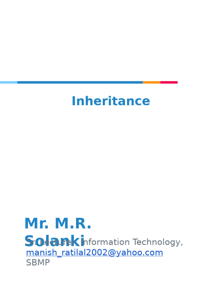 7 Inheritance and Interfaces | PDF | Inheritance (Object Oriented Programming) | Method ...