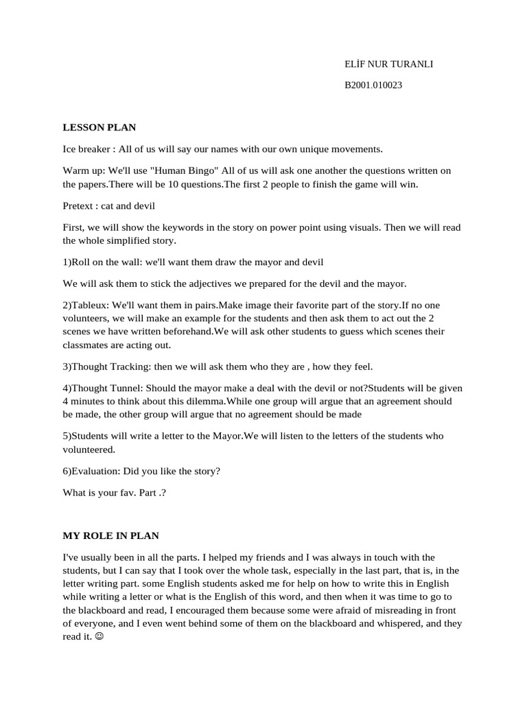 Elif's Engaging Lesson Plan | PDF | Learning | Cognition