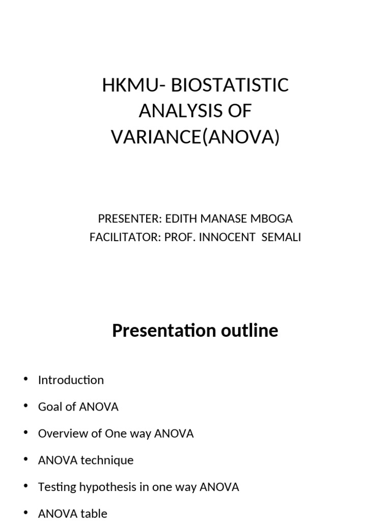 Edited Analysis Of Variance Final Anova Pdf F Test Analysis Of 7273