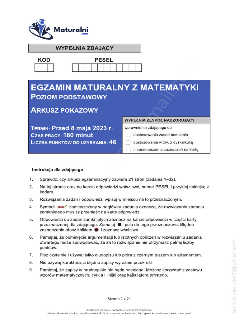 Matura Próbna | PDF