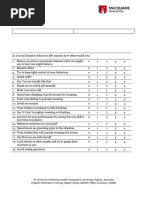 Social Behavior Questionnaire Overview | PDF | Career & Growth | Lifestyle