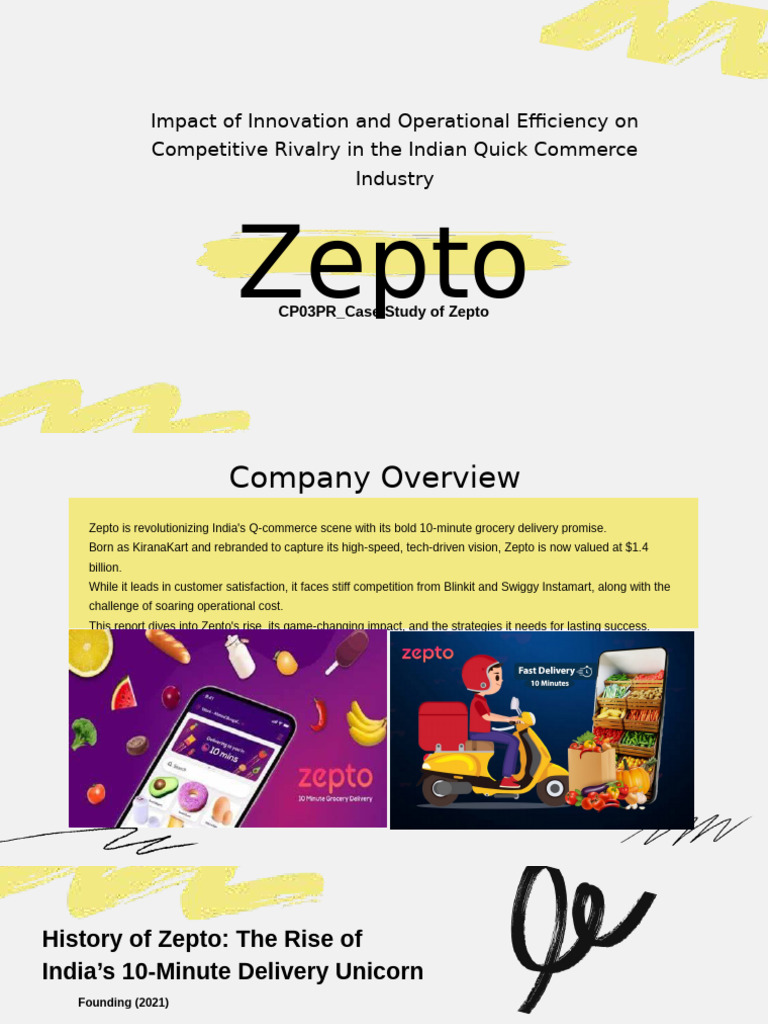 CP03PR - Case Study of Zepto | PDF | Economies | Business Economics