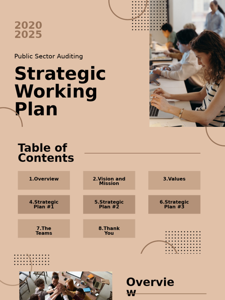 Brown Simple Strategic Working Plan Presentation | PDF