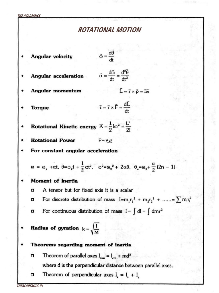 Rotational Motion | PDF