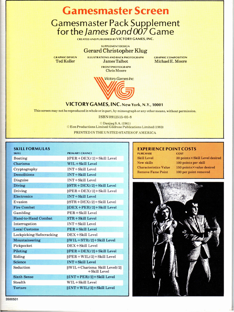 James Bond Rpg - Mega-ecran | PDF