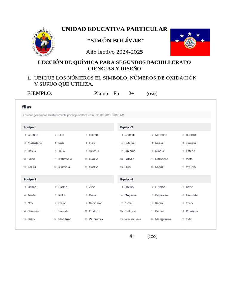 Agrupación de Elementos Prueba 2do | PDF