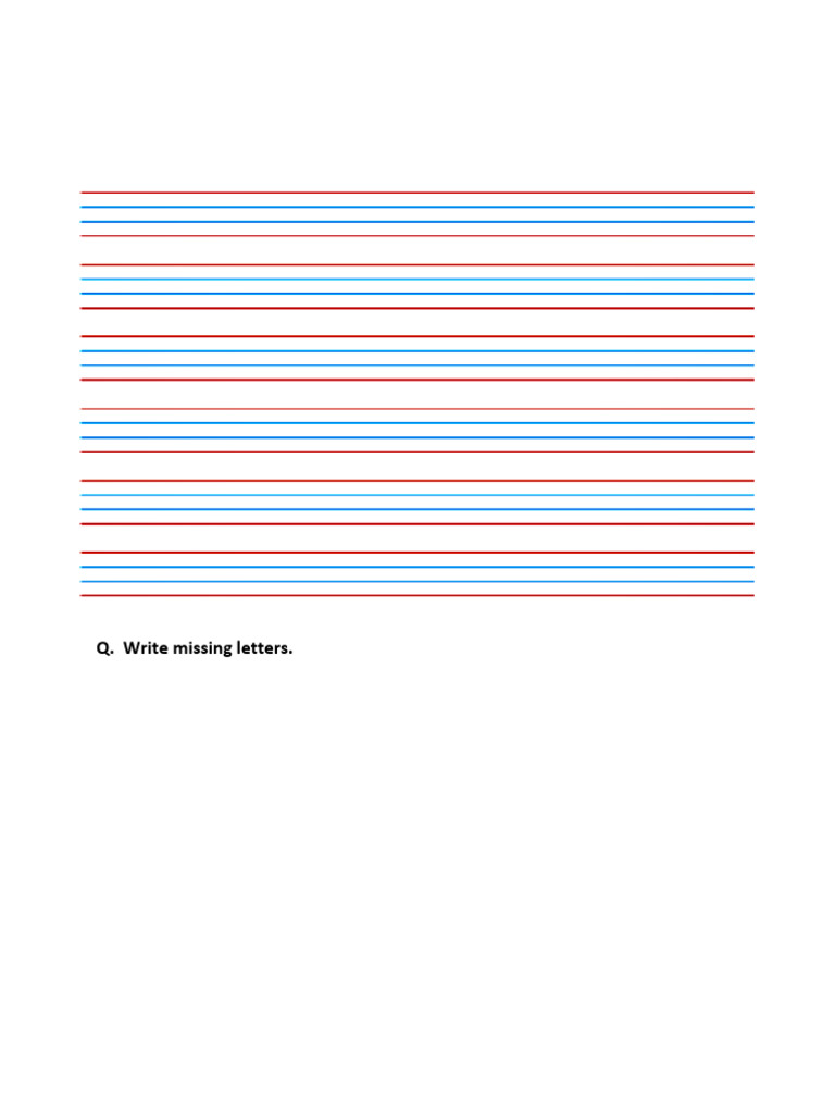 Nursery English Alphabet Worksheet | PDF