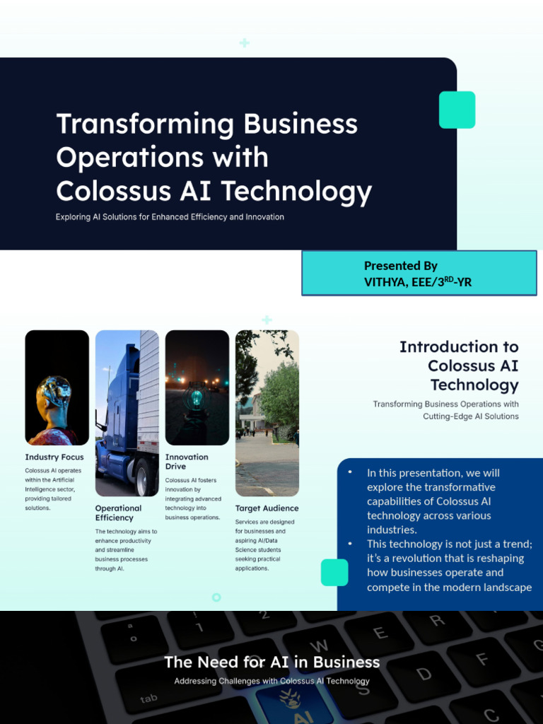 Colossus AI Technology Presentation | PDF